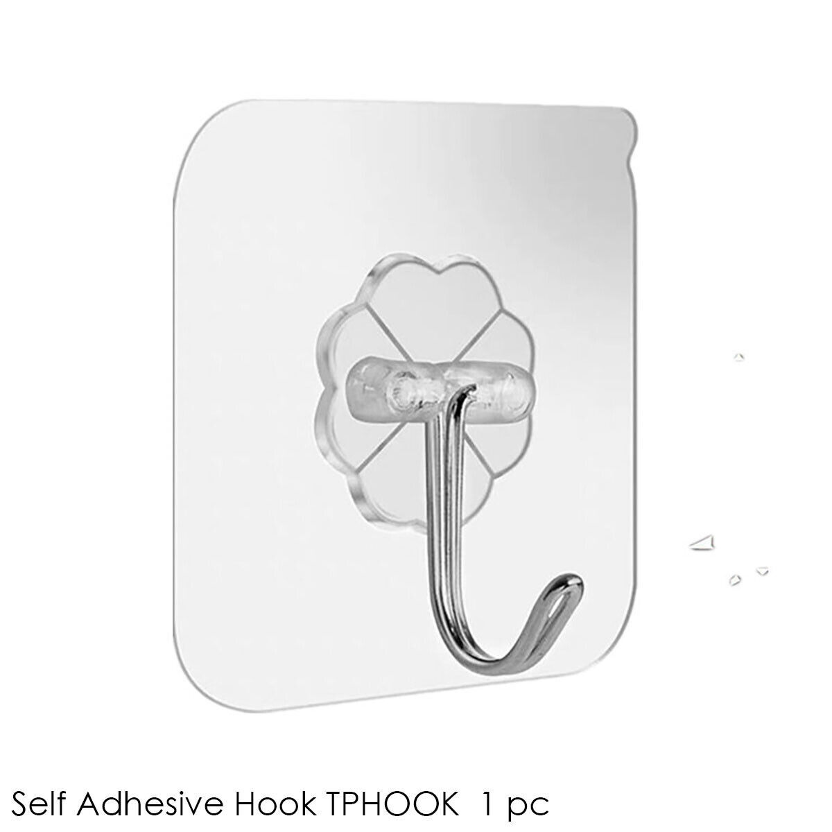 1-20 Self Adhesive Wall Hooks Heavy Duty Stick On Decorative Door ...