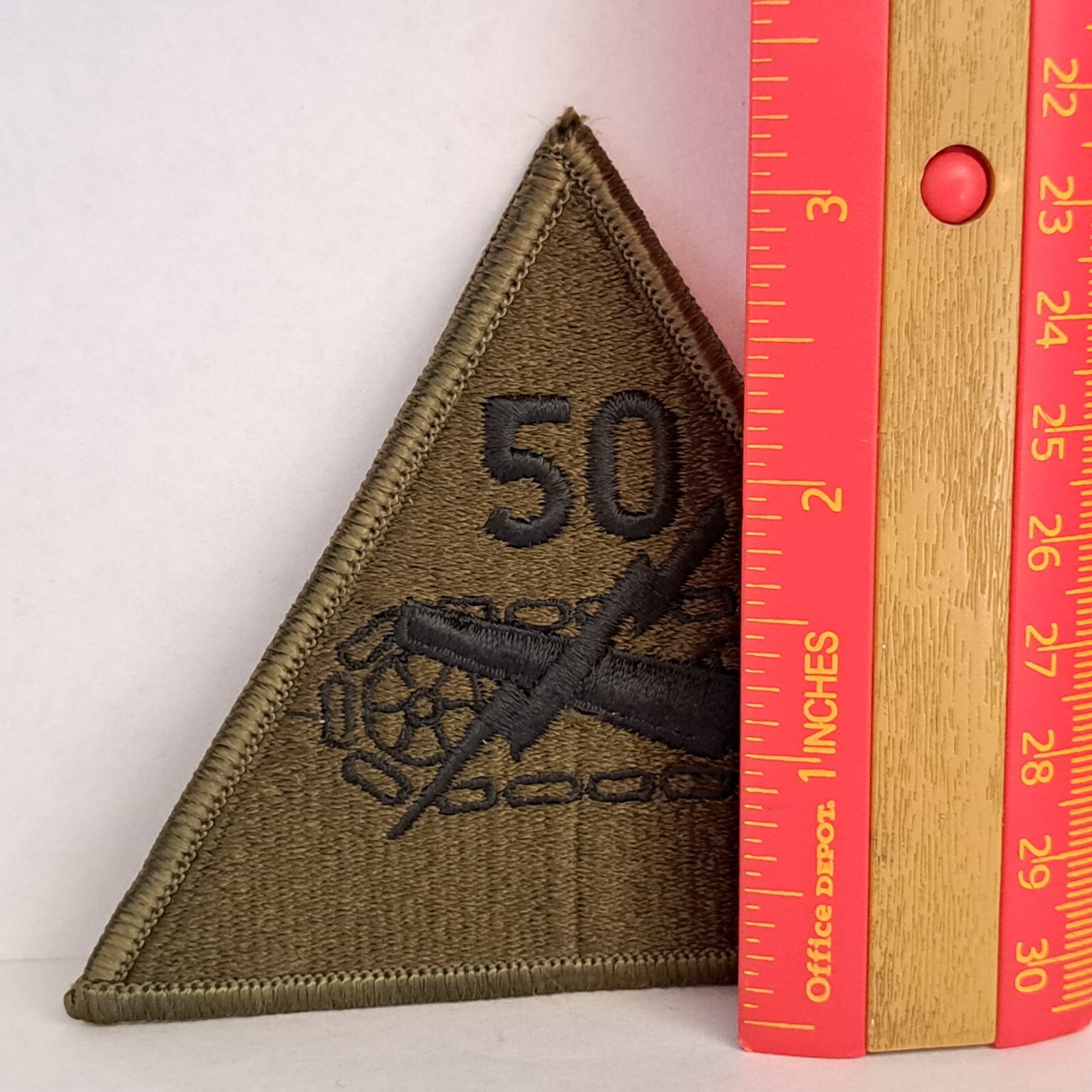Vintage US Army 50th Armored Division Green & Black uniform patch | eBay