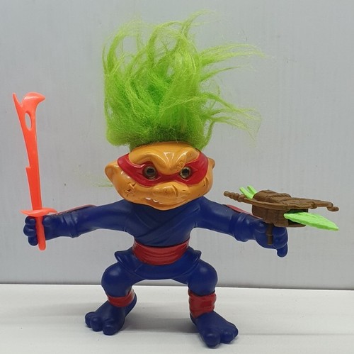 Battle Trolls Numchuck Ninja Figure Doll Green 1992 Hasbro Retro Toy ...