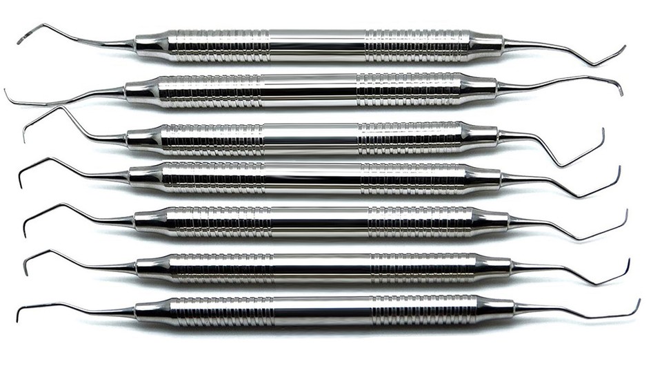 Dental Periodontal Gracey Curettes Surgical HOLLOW HANDLE Instruments ...