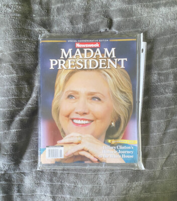Recalled NEWSWEEK Mag Commemorative Issue 11/16 Madam President Hillary ...