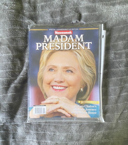 Recalled NEWSWEEK Mag Commemorative Issue 11/16 Madam President Hillary ...
