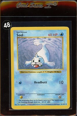Seel 41/102 Shadowless Base Set Pokémon TCG Regular Uncommon WOTC | eBay
