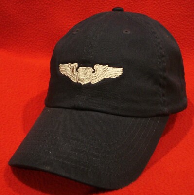 USAF NAVIGATOR / CSO WINGS Aviator BALL CAP - BLUE low-profile AVIATOR ...