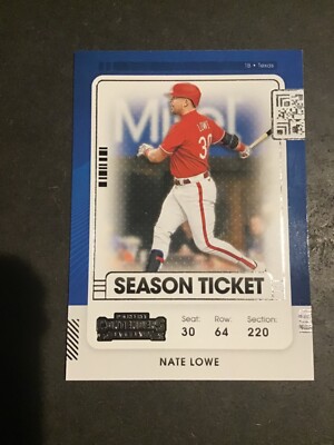 2021 Contenders Baseball Nate Lowe Base Card Texas Rangers | eBay