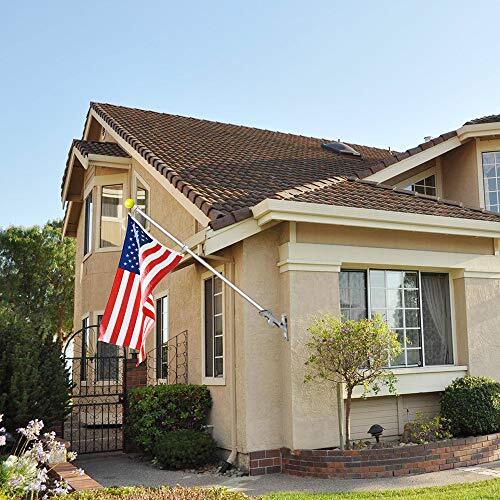 1" Flag Pole Rings, 2 Pcs Anti Wrap Flag Pole Clips Swivels, 1 Inch ...