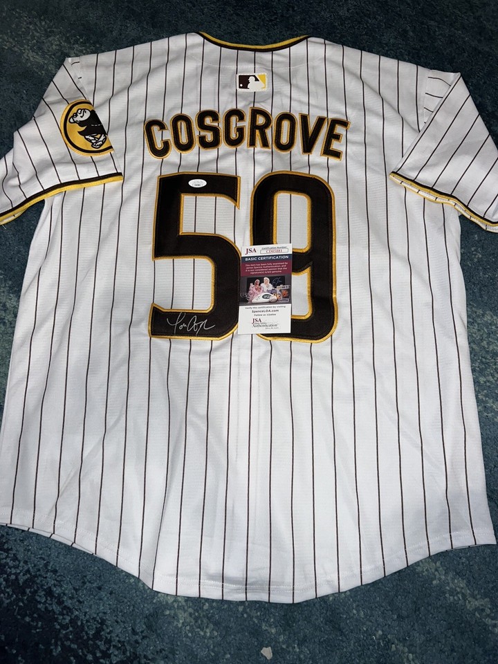 Tom Cosgrove Signed San Diego Padres Jersey Star Pitcher JSA Auth | eBay