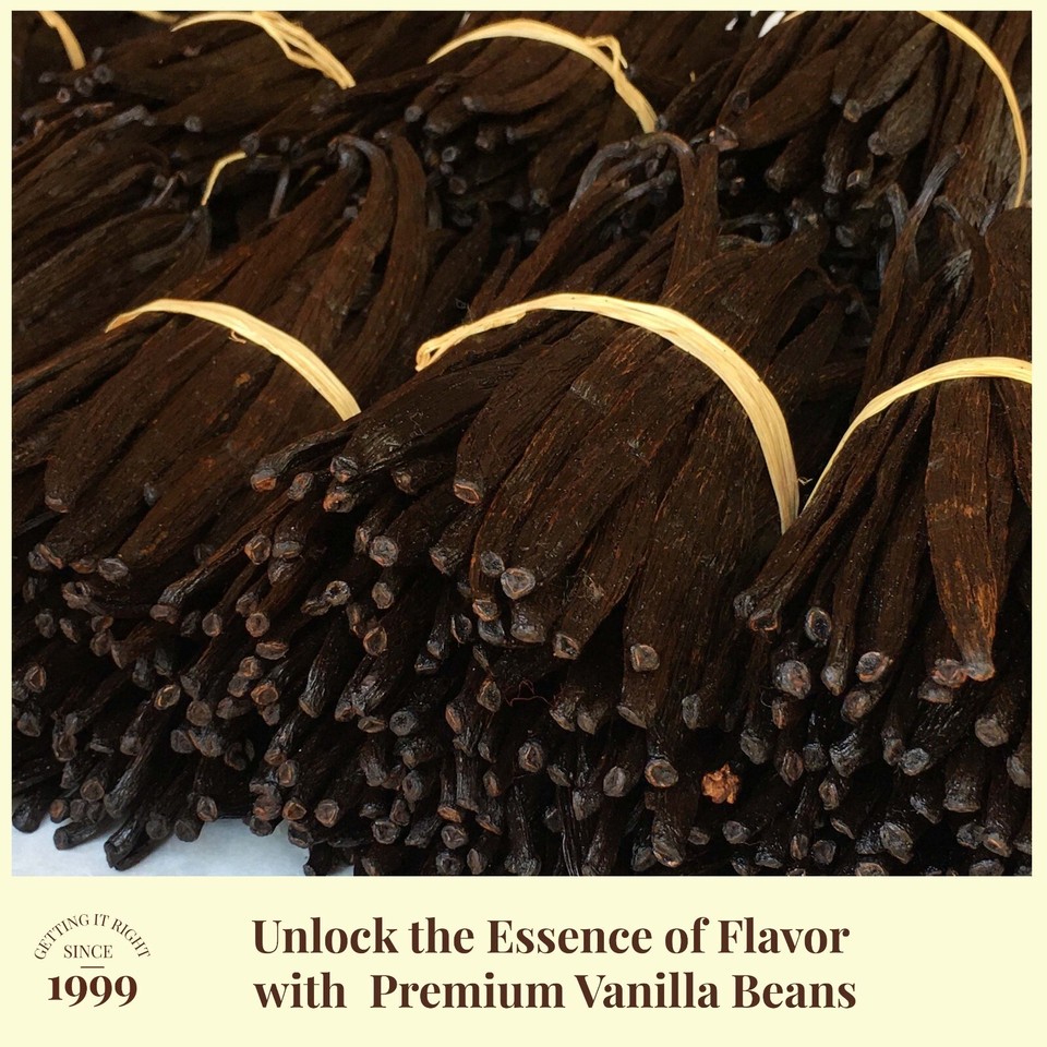 Bulk Vanilla Beans, Gourmet Vanilla Beans For Making Vanilla Extract, 6 ...