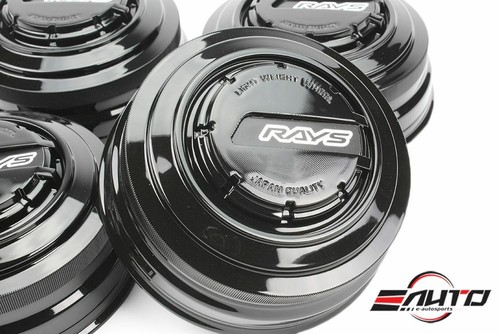 4x Rays LPS Center Cap Black *Bore 112* 57Trans-X 57CR-X 57DR-X TE37XT ...