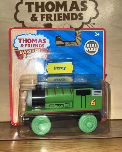 PERCY ! THOMAS FRIENDS TRAIN WOODEN Railway Train TOMY ! NEW ! UK ...