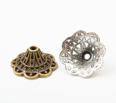 20pcs 18*18*8MM Bronze flower bead cap findings X0146-B | eBay