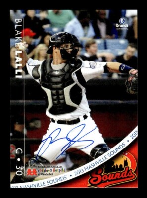 BLAKE LALLI 2013 NASHVILLE SOUNDS BRANDT #23 ON-CARD AUTO | eBay