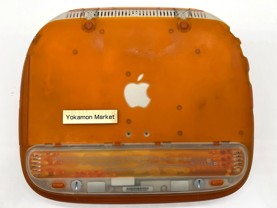 Vintage Apple Tangerine Clamshell iBook G3 300mhz Orange AC100V Used in ...