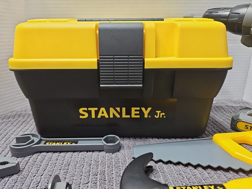 Stanley Jr. Toolbox w/ an Assortment of Tools Drill Tested | eBay