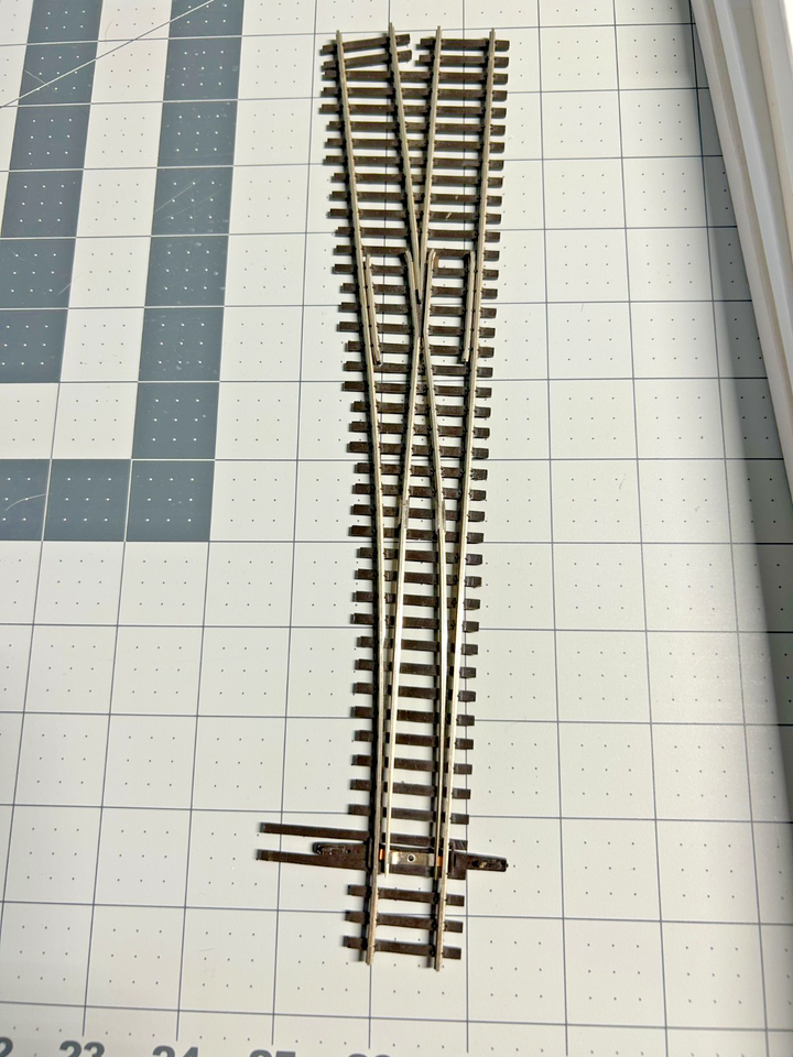 Walthers 948-0803 HO Code 83 Nickel Silver #6 Left Hand Switch Turnout ...