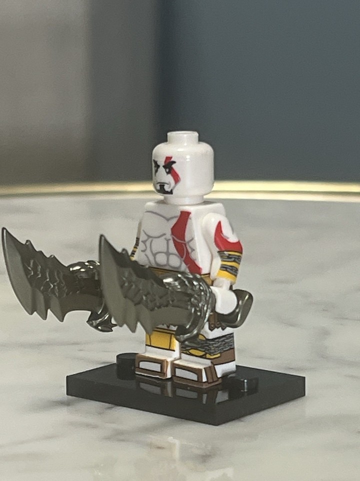 Lego God of War Kratos Custom Printed Minifigure | eBay