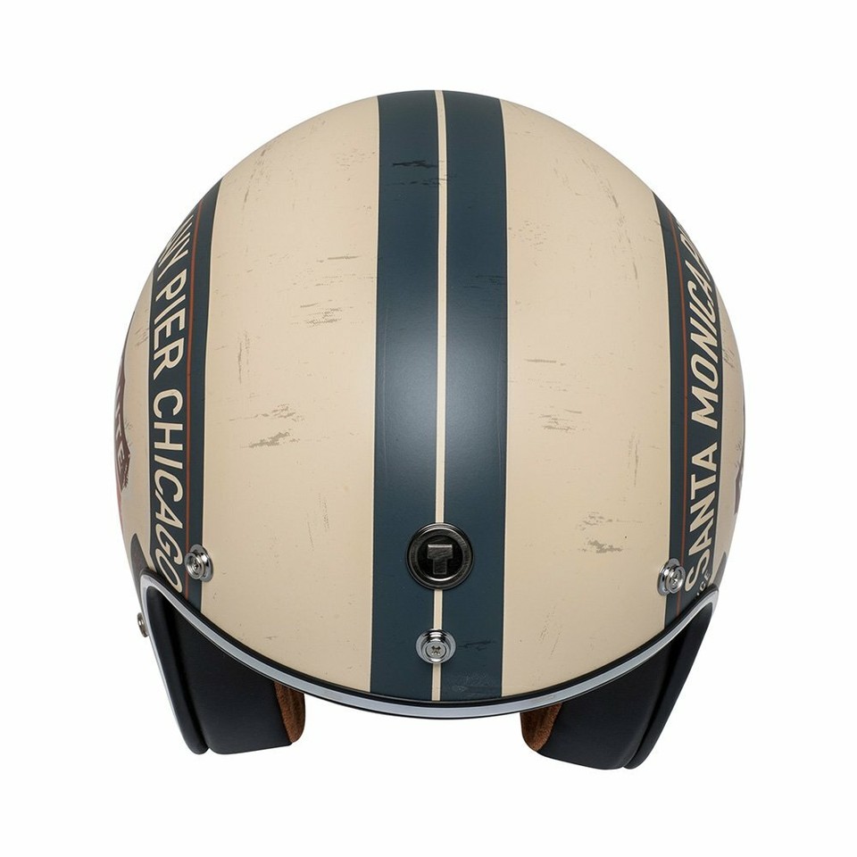 T50 Torc 3/4 Open Face Motorcycle Scooter Helmet DOT Cafe Racer Retro ...