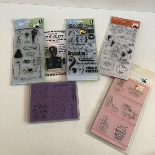 Clear Stamp Lot Inkadinkadoo Fiskars Imaginisce Princess Wedding ...