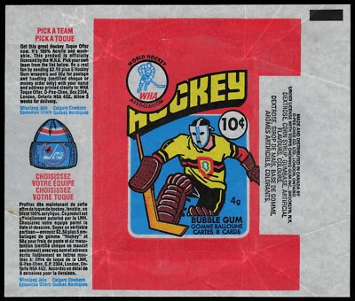 1976-77 OPC O-Pee-Chee WHA Hockey Wax Wrapper Pick A Toque Offer Nice ...