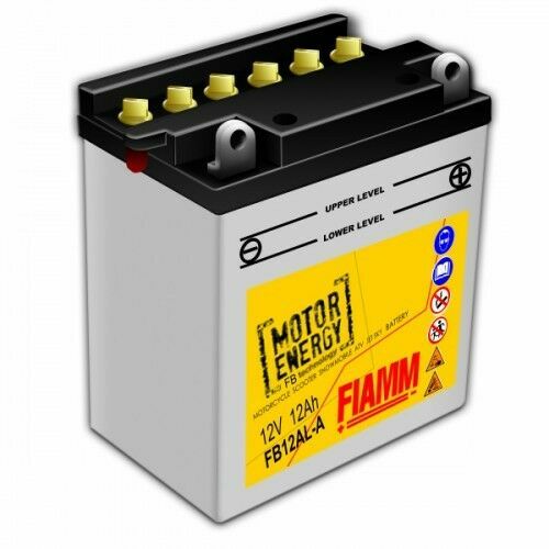FIAMM FB12AL-A 12V 12AH Batteria Moto - Bianco for sale online | eBay