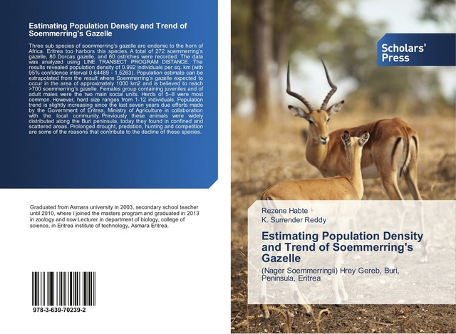 Estimating Population Density and Trend of Soemmerring's Gazelle von ...