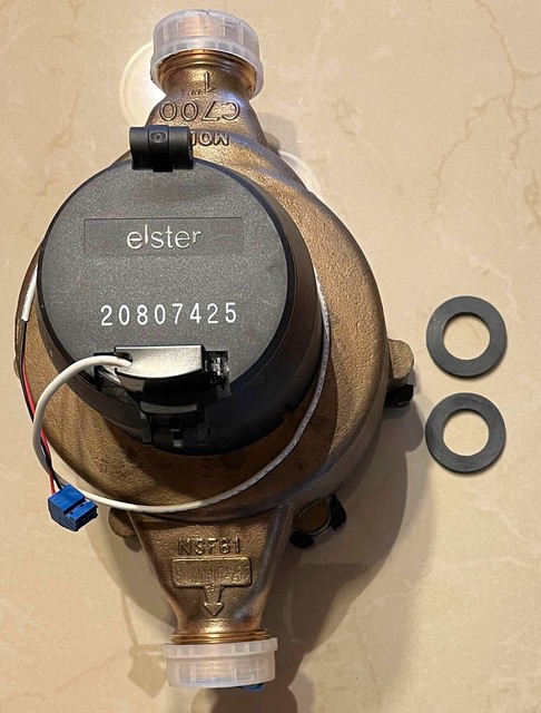 Elster Amco C700 5/8 /4 Direct read Bronze Water Meter for sale online ...
