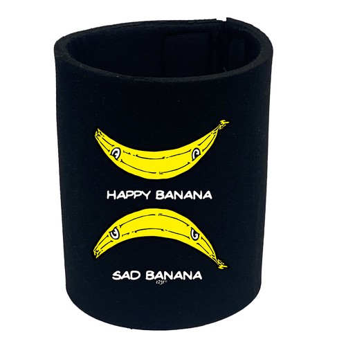 Happy Banana Sad - Funny Can Bottle Stubbie Novelty Gift Stubby Holder ...
