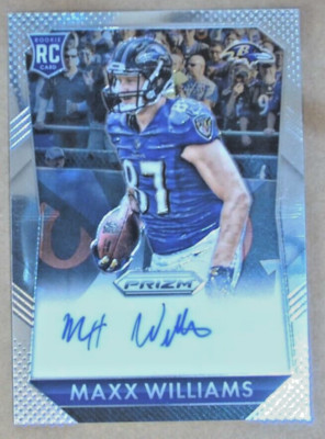 FB Maxx Williams 2015 Panini Prizm Rookie Signatures Baltimore Ravens # ...