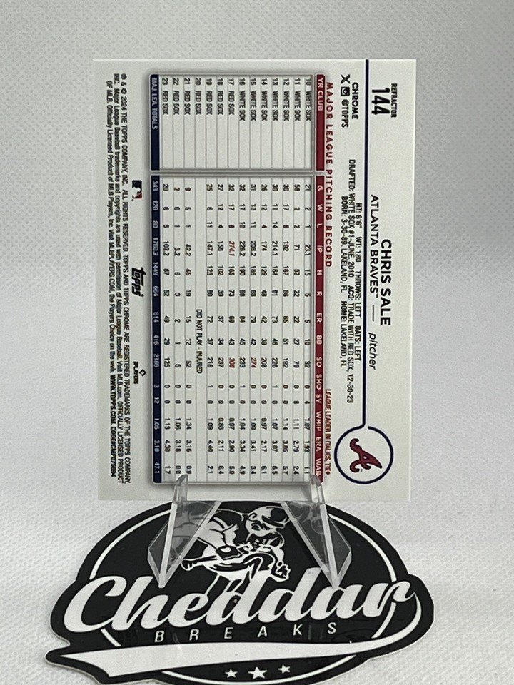 2024 Topps Chrome #144 Chris Sale Refractor | eBay