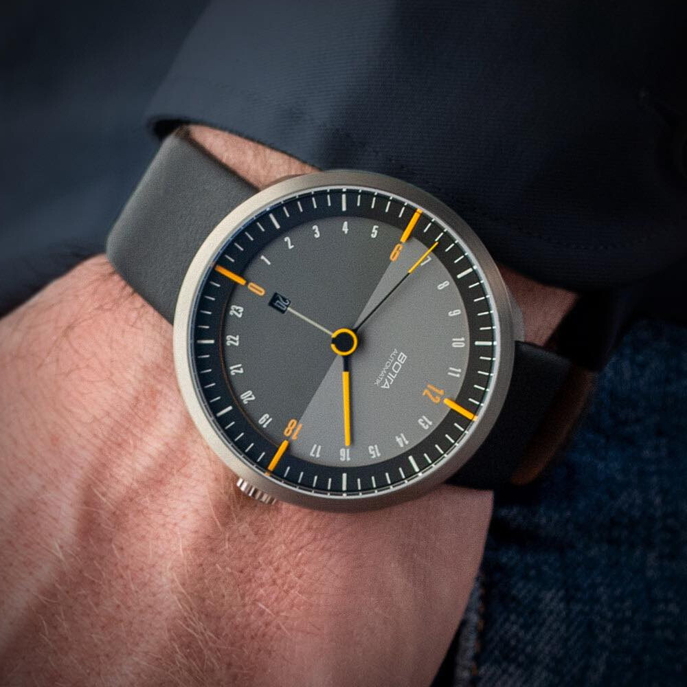 BOTTA Uno 24 Quartz 1 25/32in Wrist Watch Titan Hand Watch,623010 24h ...