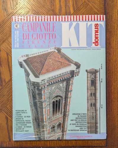 Domus Kit Campanile di Giotto Firenze Paper Architectural Model Brand ...