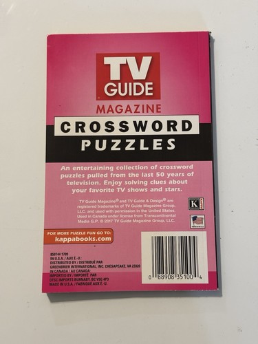 TV Guide Magazine Crossword Puzzle (volume 52). | eBay