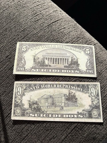 MINT $uicideboy$ G59 Scrim & Ruby 5 & 9 Dollar Bills New World ...