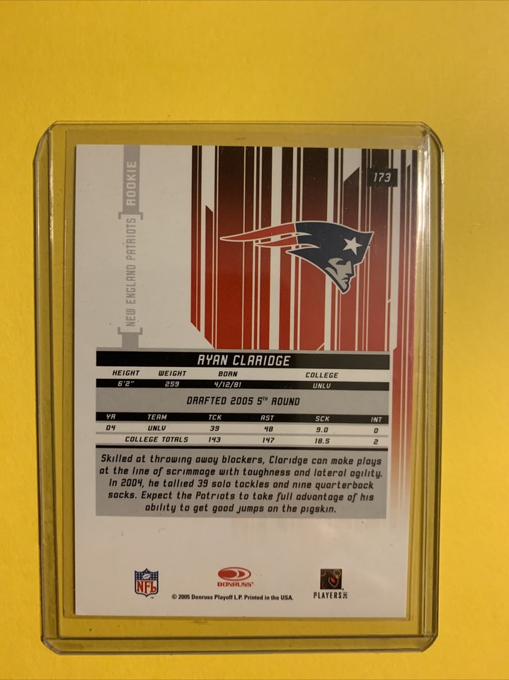 2005 Leaf Rookies & Stars Longevity Black 13/50 Ryan Claridge #173 ...