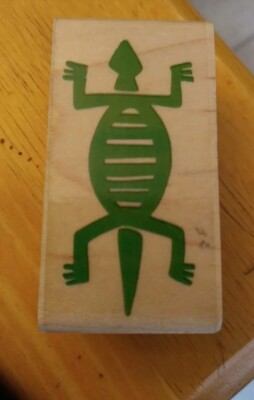 Rubber Stampede Primitive Southwestern Lizard Rubber Stamp Mounted | eBay