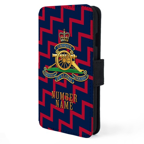 Personalised Royal Artillery Zig Zag iPhone Case Military Flip Phone ...