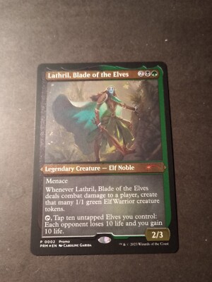 MTG Lord Of The Rings Lathril, Blade Of The Elves Foil Promo Card 0002 ...