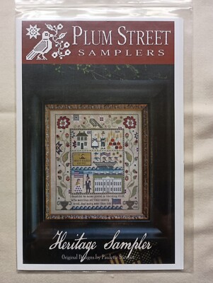 Plum Street Samplers - Heritage Sampler - Cross Stitch pattern | eBay