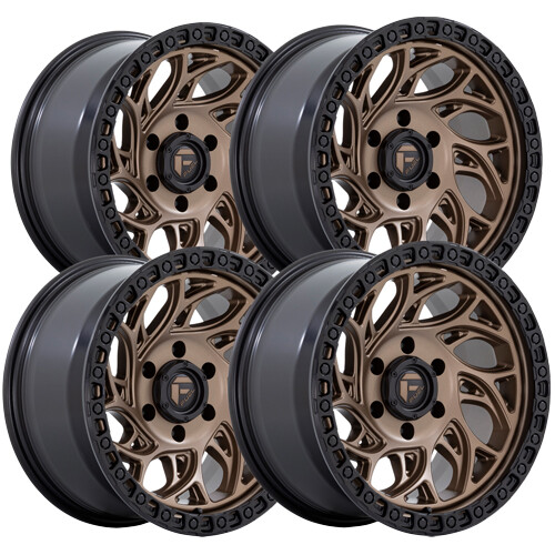 (Set of 4) Fuel D841 Runner OR 18x9 6x5.5" -12mm Bronze Wheels Rims 18 ...