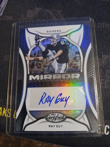 2022 Panini Certified - Mirror Signatures Ray Guy #MS-RG /99 (AU) for ...