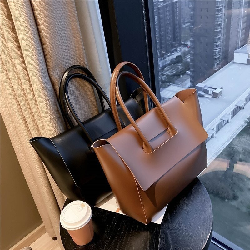 Women Shoulder Bags Large Capacity Handbags Simple Retro Tote Bags ...