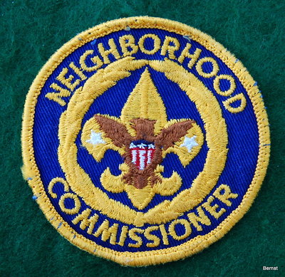 BOY SCOUT ADULT POSITION PATCH - NEIGHBORHOOD COMMISSIONER - FREE ...