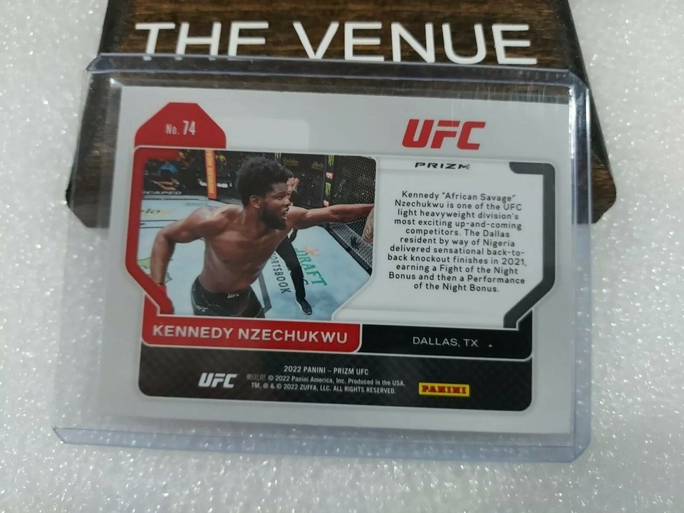 2022 Panini Prizm UFC - RUBY WAVE #74 Kennedy Nzechukwu RC | eBay