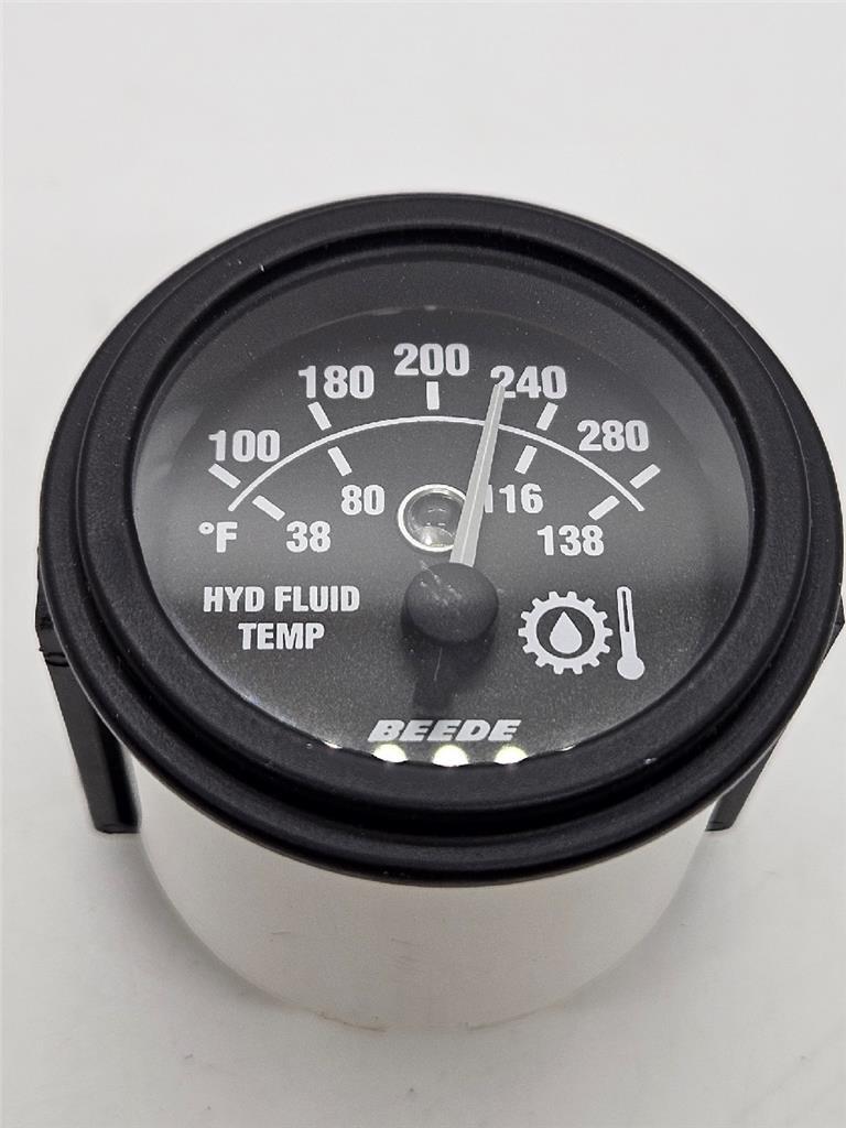 Beede Hydraulic Fluid Temp Gauge 947058, 2 Inch, Black - NOS | eBay