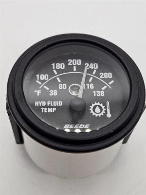 Beede Hydraulic Fluid Temp Gauge 947058, 2 Inch, Black - NOS | eBay