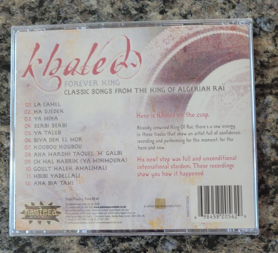 Khaled Forever King CD Classic Songs From The King Of Algerian Rai | eBay