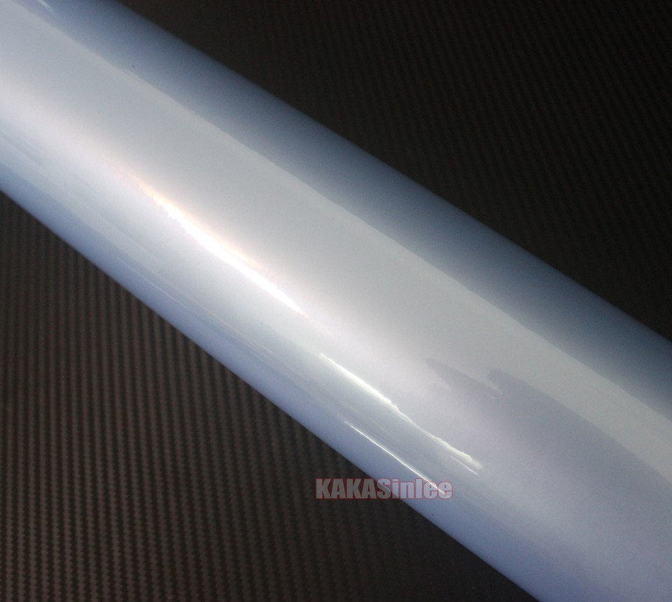 Fog Blue Pearl Gloss Metallic Chrome Vinyl Sticker Car Wrap Sheet 50FT ...