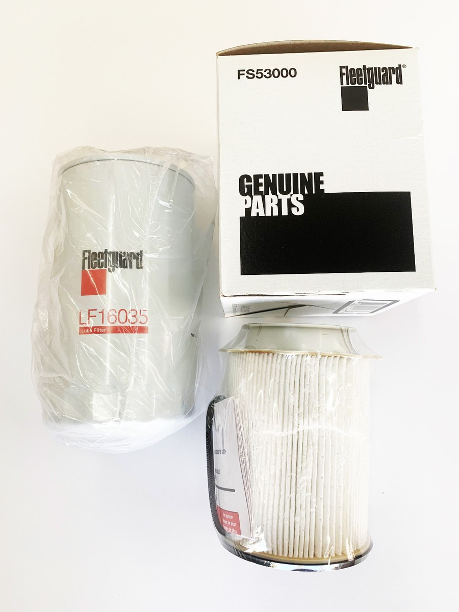 Set Lube Filter Fleetguard LF16035 Fuel Filter Fleetguard, 45% OFF