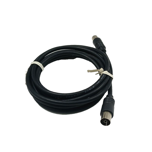 6.5 ft. Round Coaxial Cable 3C-2V 75Ω OHM Male to Female Cord F-Type ...