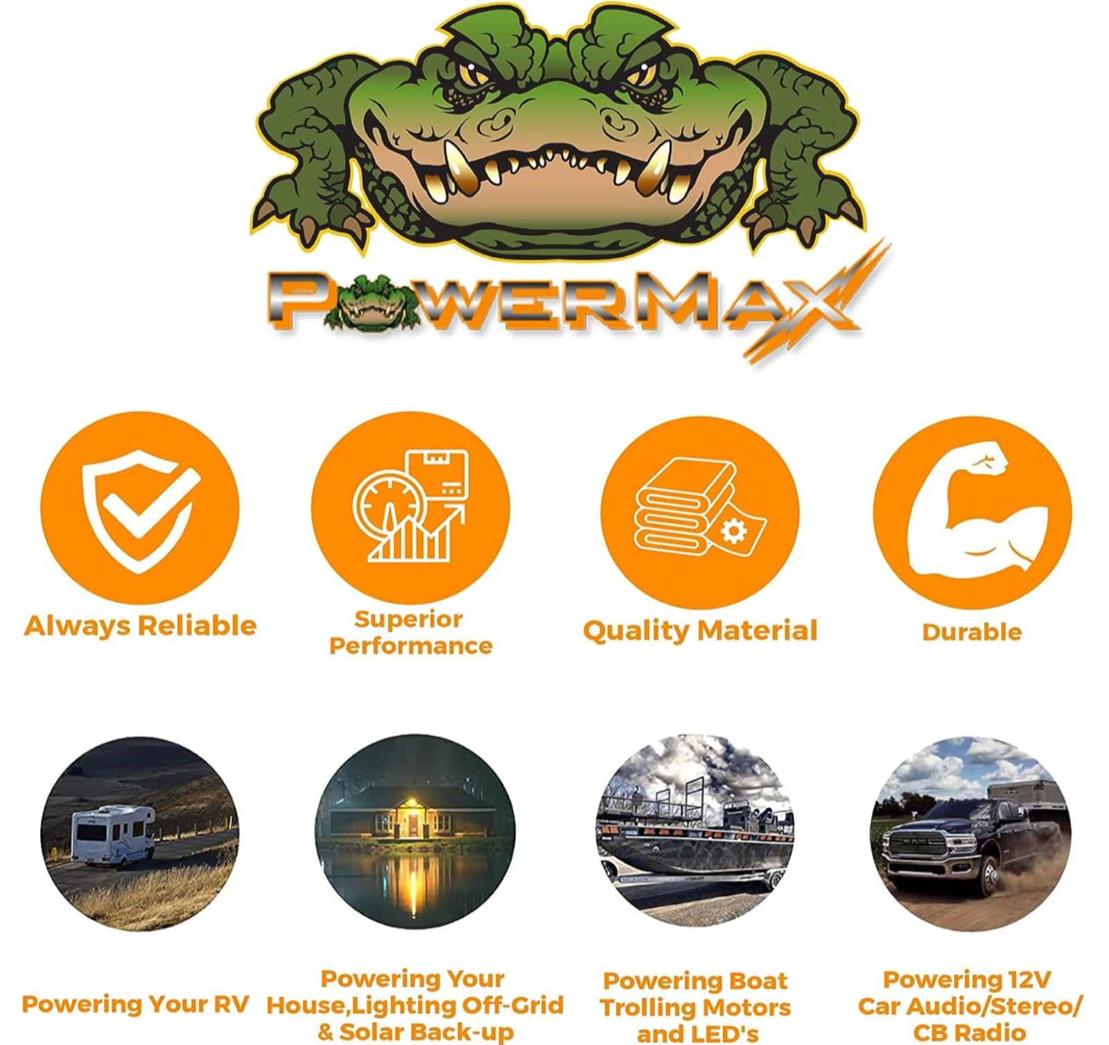 PowerMax 100 Amp 12 Volt Power Supply Converter LED Light | eBay